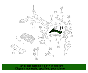 30714702 - Upper Control Arm 2001-2009 Volvo | My Swedish Parts