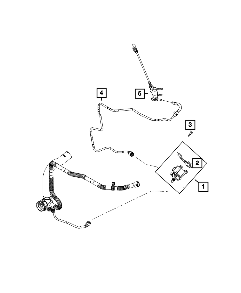 2019-2022 Mopar Radiator Outlet Hose 68438898AA | Mopar.com National eStore