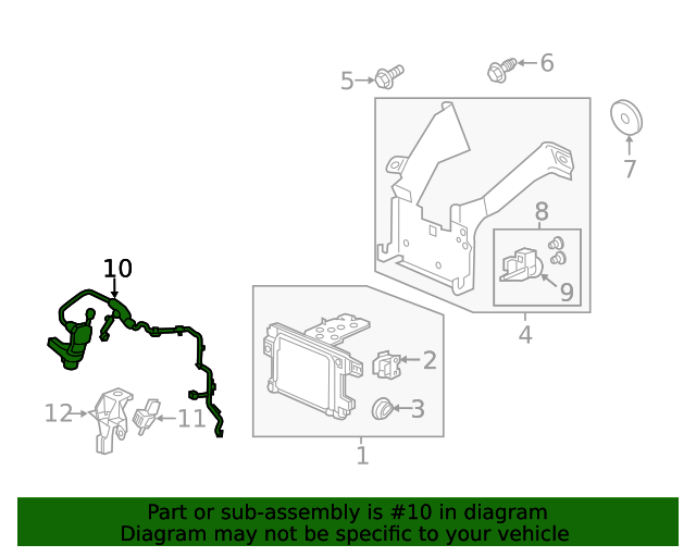 32130-TRW-A00 - Harness 2018-2019 Honda Clarity | Honda Parts Online