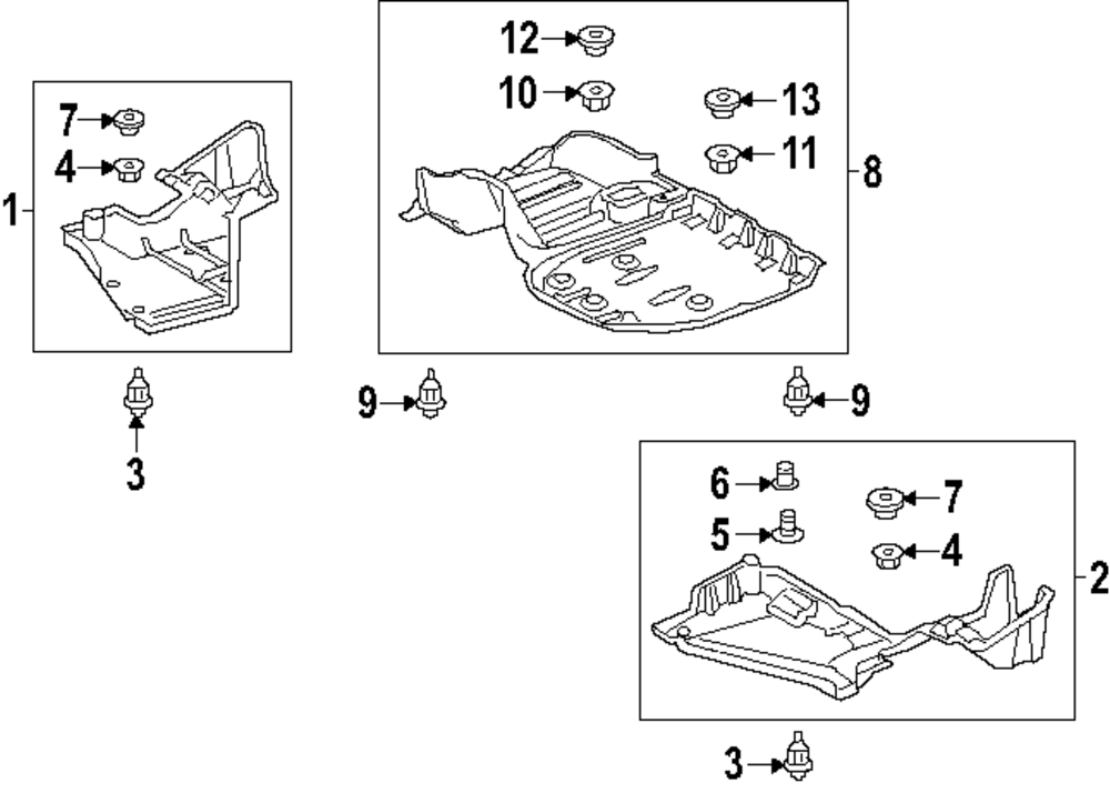 2025 Toyota Camry Under Cover 58399-06210 | Toyota Parts Center