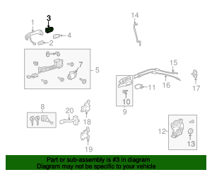 2003-2013 Toyota Handle, Outside Cover 69227-02040 | Toyota Parts Center