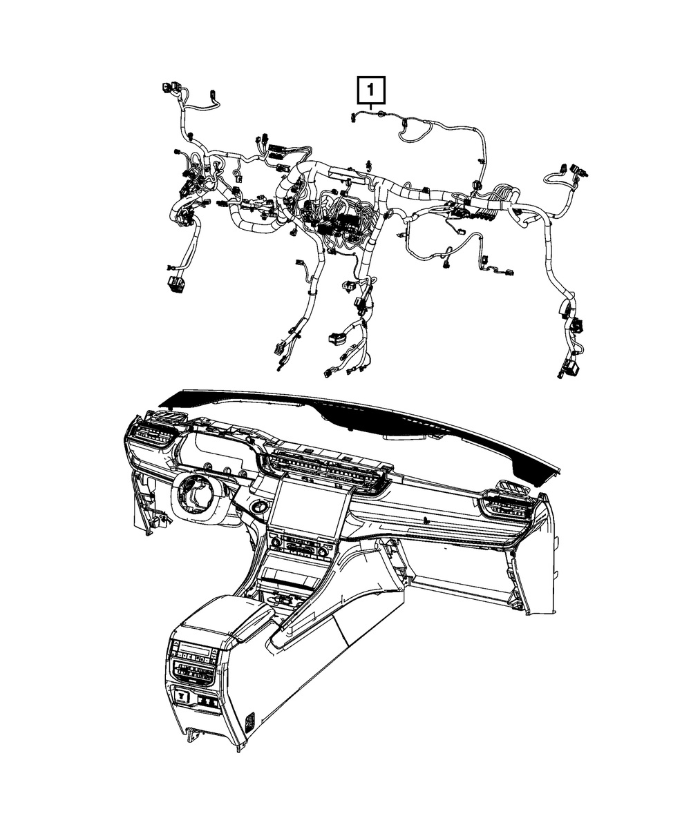 2024 Jeep Instrument Panel Wiring 68615567AC | My Mopar Parts