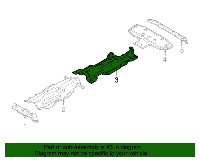 Genuine Heat Shield for 2023-2024 BMW X1 | OEM Part# 51-48-8-498-381 ...