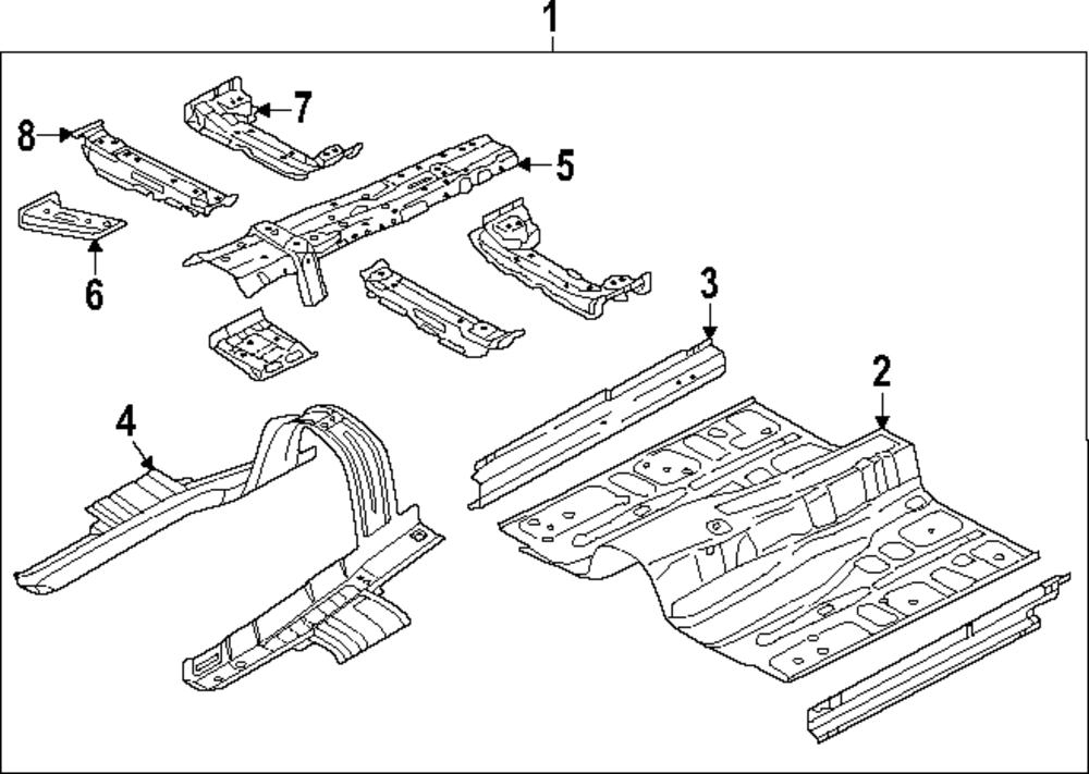 2024-2025 Genesis G80 Seat Support 65151-T1500 | OEM Parts Online