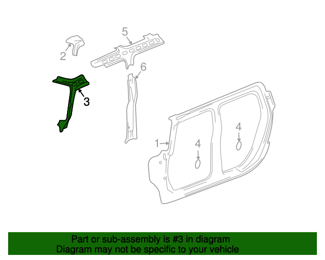 2003-2007 Hummer H2 Lower Reinforced 15131198 | GMPartsDirect.com