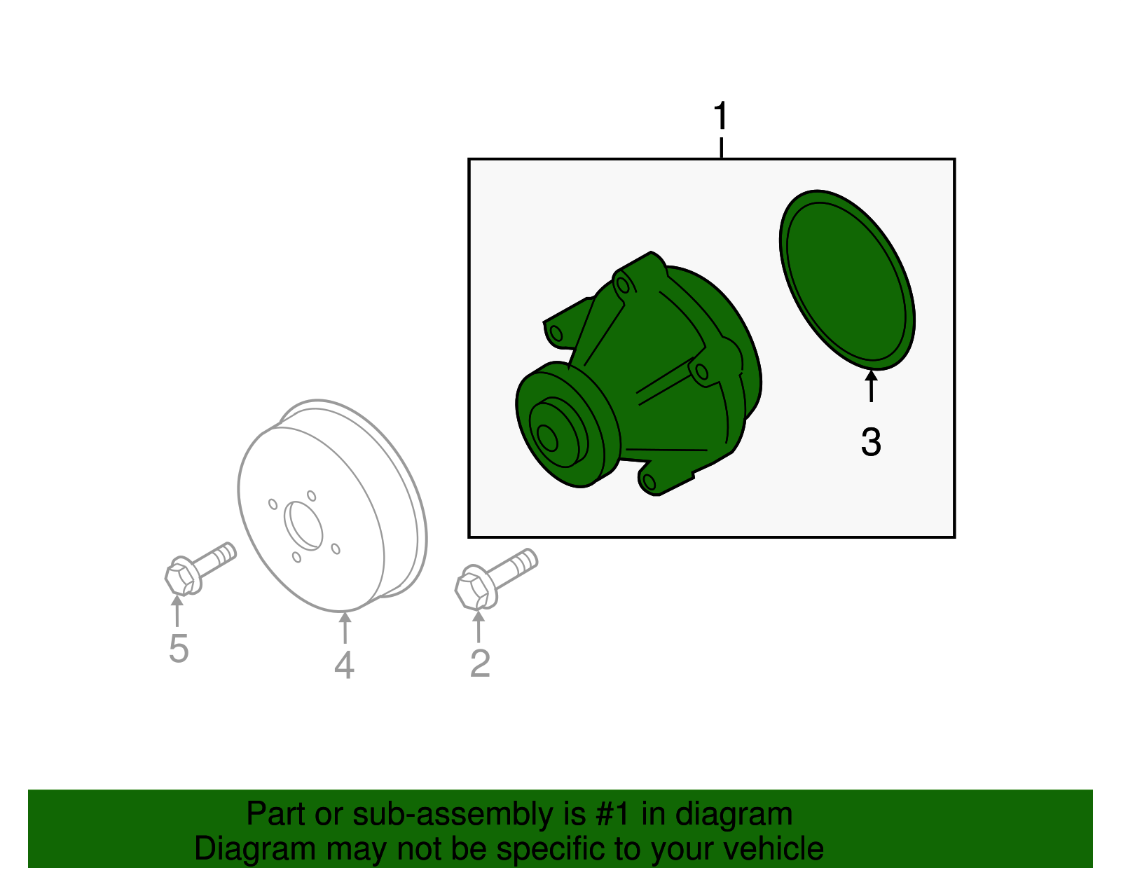 Genuine OEM Ford Part - Water Pump 4C3Z-8501-B | Genuine OEM Ford Parts ...