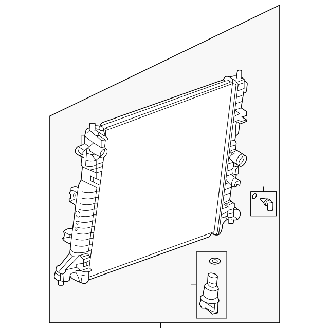 2020-2025 Cadillac Engine Radiator 84511252 GM | GMPartsDirect.com