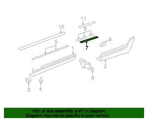 2001-2006 Lexus LS430 Rocker Molding Protector 75862-30100 | OEM Parts ...