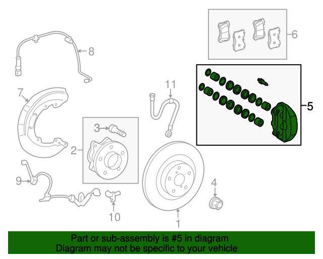 2007-2017 Lexus Caliper 47730-50210 | OEM Parts Online