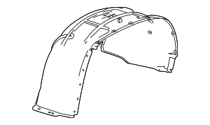 2015-2020 Chevrolet Fender Liner 22969208 | GMPartsDirect.com