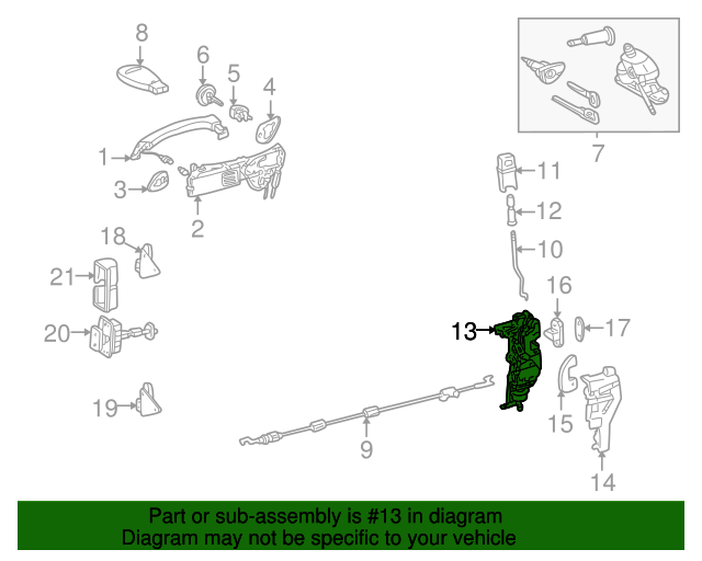 220-720-72-35 - Lock 2000-2006 Mercedes-Benz | Mercedes-Benz USA Parts