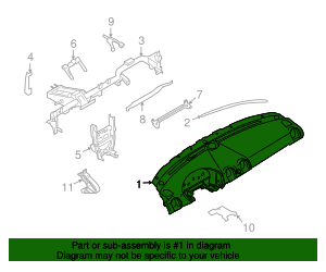 987-552-101-22-3S9 - Dashboard Panel 2005-2008 Porsche | AutoNation Parts