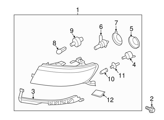 2006-2012 Ford Exterior Bulbs 6E5Z-13466-BA | OEM Parts Online