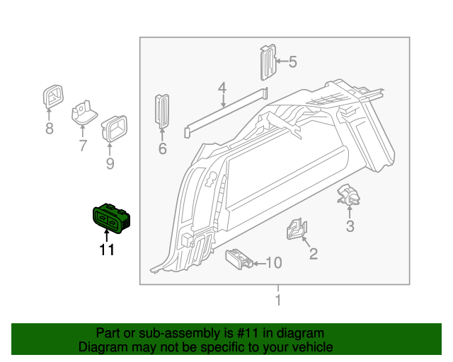 31674801 - Liftgate Release Switch 2017-2024 Volvo | AutoNation Parts