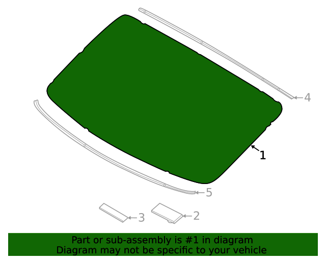 2019-2022 Genesis G70 Glass Assembly-Rear Window 87111-G9020 | OEM ...