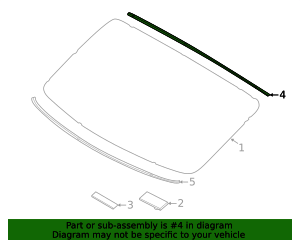 2019-2023 Genesis G70 Upper Molding 87131-G9000 | OEM Parts Online
