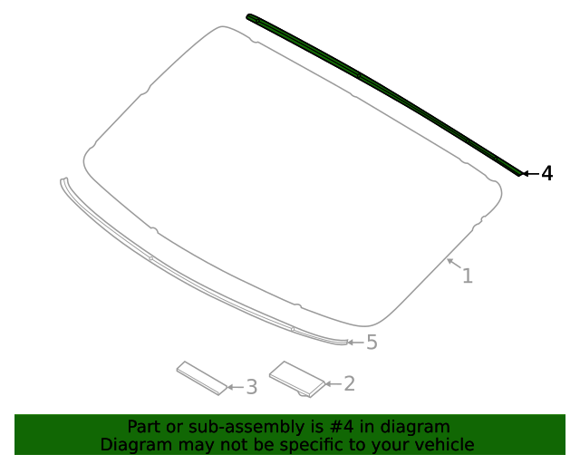 2019-2023 Genesis G70 Upper Molding 87131-G9000 | OEM Parts Online