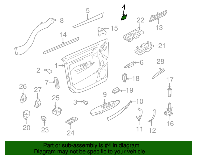 Porsche OEM Front Molding Part# 955-555-095-00-5X2 | OEM Vehicle Parts