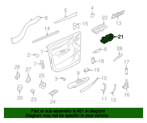 2003-2010 Porsche Cayenne Door Window Switch 955-613-156-02 ...