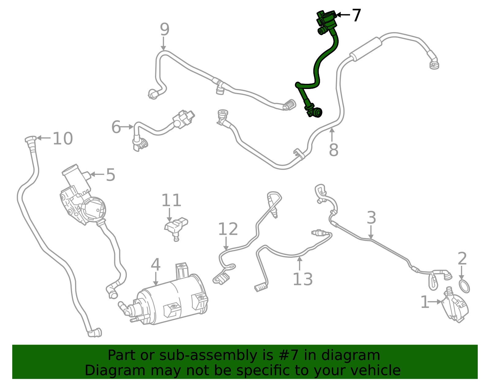 Genuine BMW 13-90-8-601-847 | Vapor Canister Purge Solenoid | FREE ...