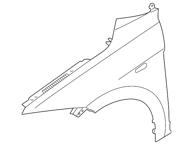 2019-2020 Hyundai Elantra Fender 66320-F2500 | QuirkParts