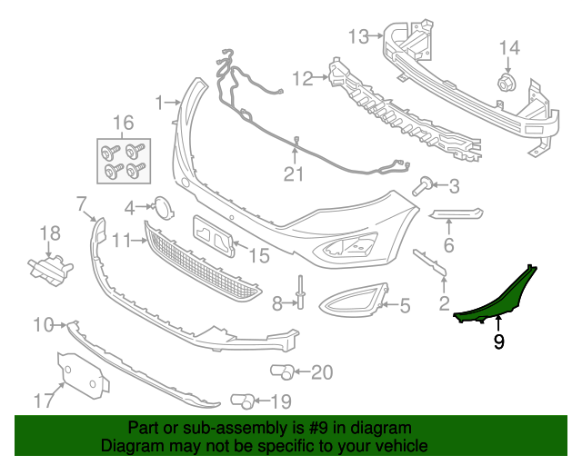2015-2018 Ford Edge Air Duct FT4Z-17F803-A | OEM Parts Online
