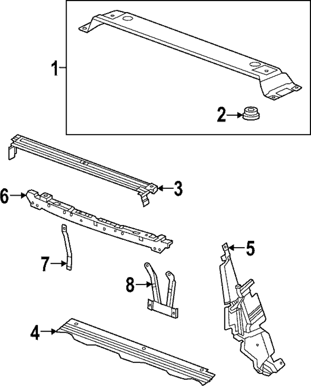 84819412 - F Baffle 2022-2024 GMC | AwesomeParts.com