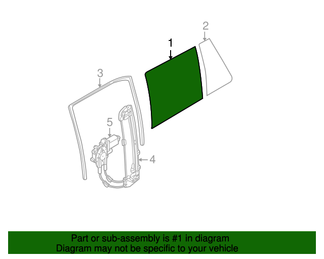 51348189258 - 1999-2003 BMW Movable Glass (51-34-8-189-258) | BMW of ...