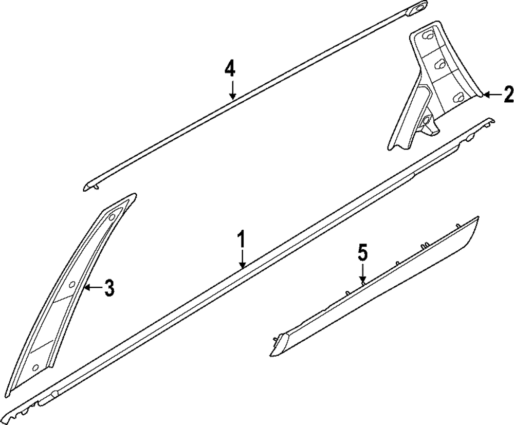 83270-K5000 - 2022-2024 Hyundai Santa Cruz - Corner Molding | Hyundai Parts Express