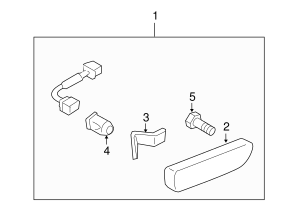 92303-39500 - Side Marker Light 2004-2005 Hyundai XG350 ...