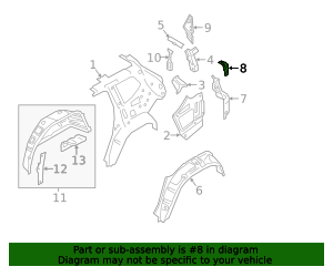 2018-2024 Volkswagen Atlas Gusset Filler 3CN-813-393 | OEM Parts Online