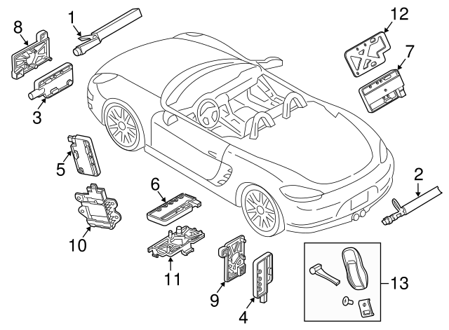 7PP-962-132 - Keyless Entry Antenna 2010-2024 Porsche | AutoNationParts.com