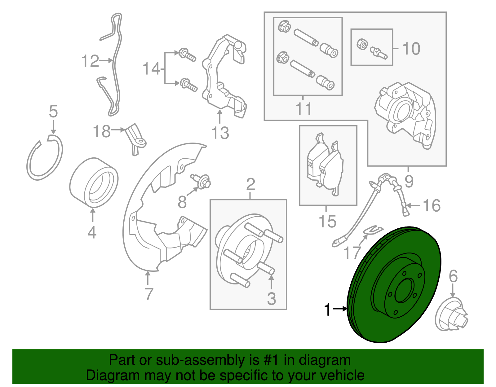 2013-2019 Ford Rotor KU2Z-1V125-A | Ford OEM Parts Outlet