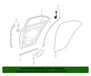 002-991-15-71 - Rear Seal Clip 2018-2023 Mercedes-Benz | Mercedes-Benz ...