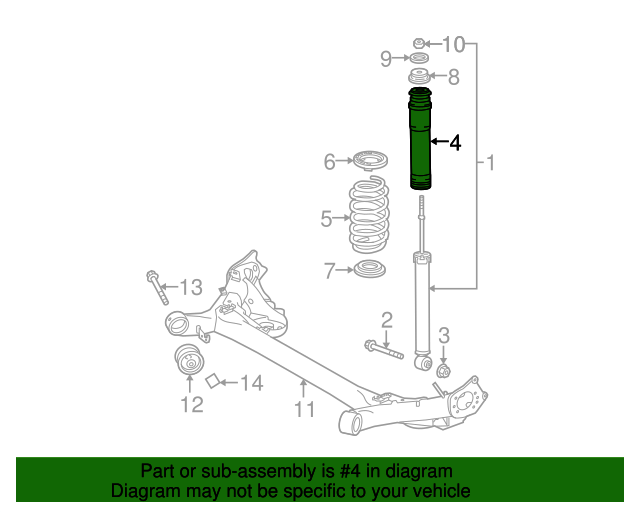 48341-47040 - Jounce Bumper - 2012-2017 Toyota Prius V | OEM Parts Quick