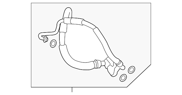 2018-2024 GM Air Conditioning Evaporative Connector Hose/Tube and ...