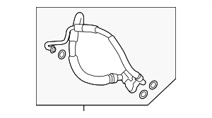 2018-2024 GM Air Conditioning Evaporative Connector Hose/Tube and ...