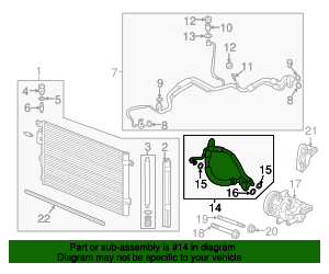 2018-2024 GM Air Conditioning Evaporative Connector Hose/Tube and ...