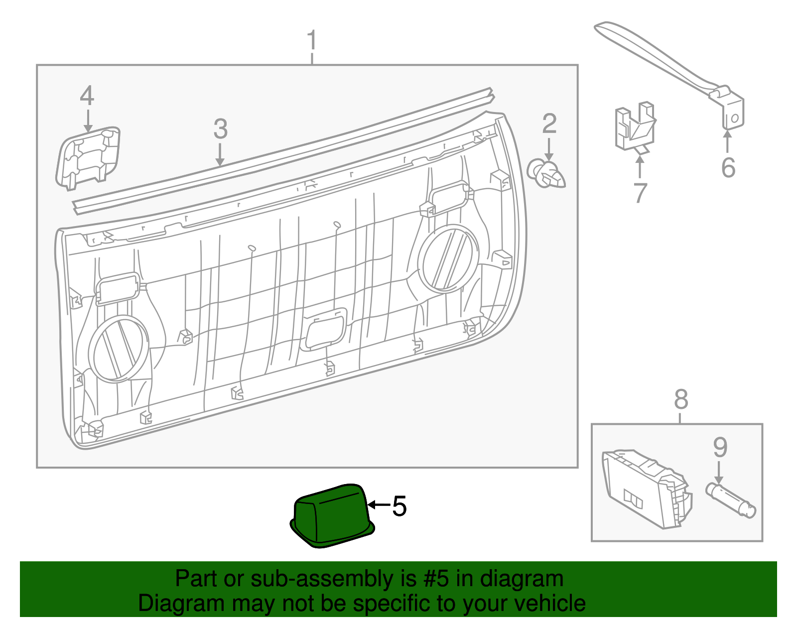 2010-2024 Toyota 4Runner Pull Handle 69291-35010 | Toyota Parts Center