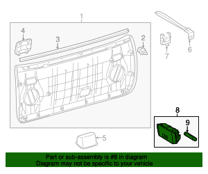 81360-35010-B0 - Cargo Area Light - 2010-2023 Toyota 4Runner | OEM ...