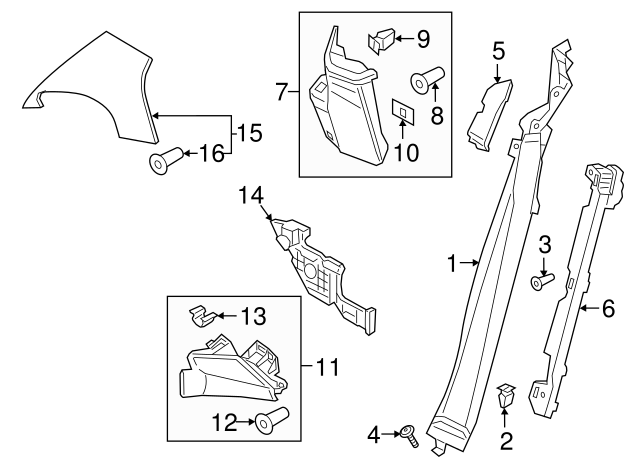 2010-2024 Porsche Body C-Pillar Trim Panel Grommet PAF-008-713 | Sunset ...