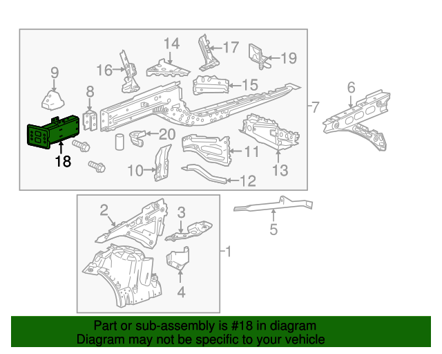 2016-2019 Cadillac ATS Front Bumper Fascia Energy Absorber 23222826 ...