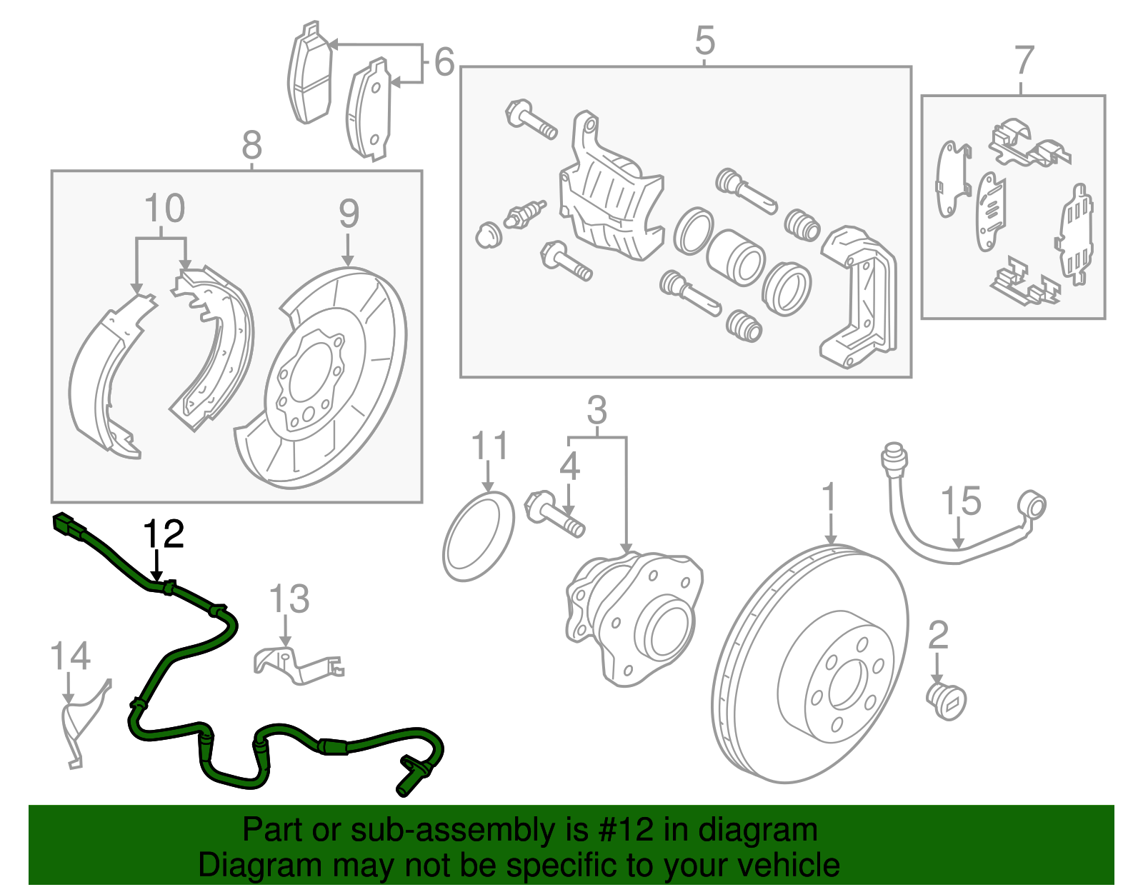 2013-2014 Nissan Murano Rear Speed Sensor 47900-1AA0C | My Nissan Part