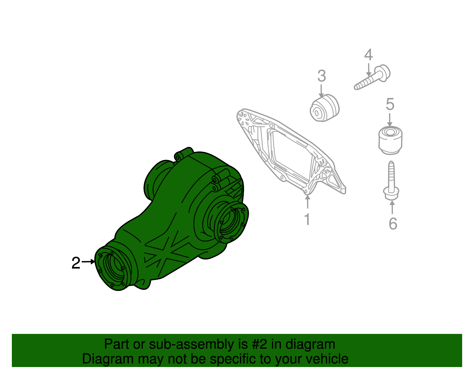2009-2017 Audi Differential Assembly 0BC-500-044-B | Audi OEM Parts Guy