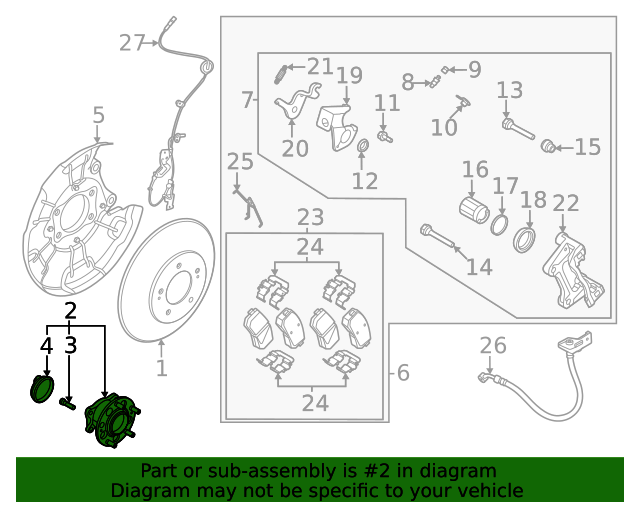 52730-Q5000 - Hub Assembly 2021-2024 Kia Seltos | Kia.Parts Store