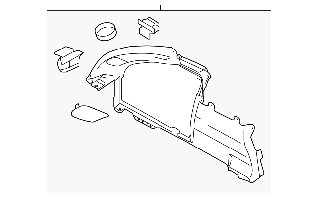 Genuine Porsche 970-551-061-00-DLB |Interior Quarter Panel Trim Panel ...