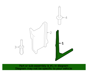 51138079583 - 2020-2022 BMW Vent Louver (51-13-8-079-583) | BMW of ...