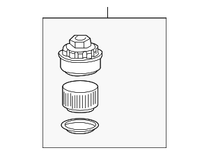 2000-2017 GM Engine Oil Filter, Cap, and Cap Seal (O-Ring) 12605565 ...