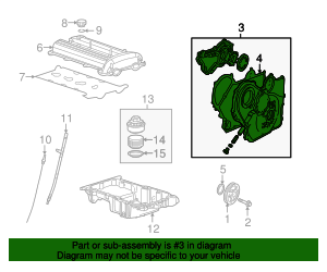 2000-2017 GM Front Engine Cover 12637040 | NewGMParts.com