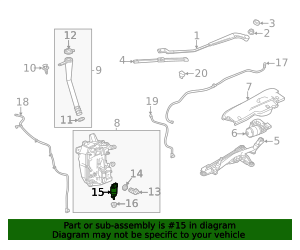2020-2024 GM Windshield Washer and Rear Window Pump 84409812 GM ...